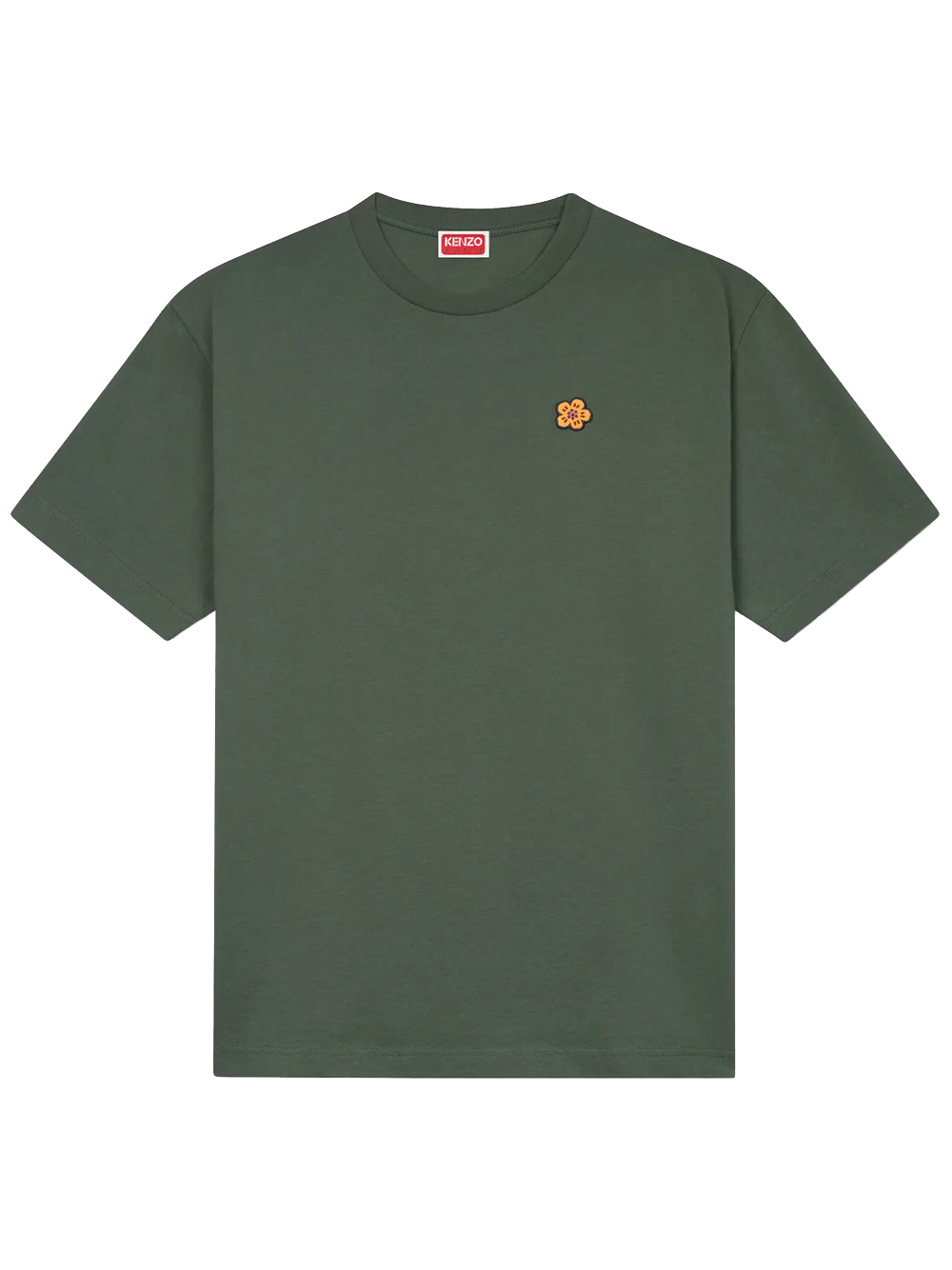 Kenzo Boke Flower Embroidered Crest T-Shirt in Green – TheDesignerBox