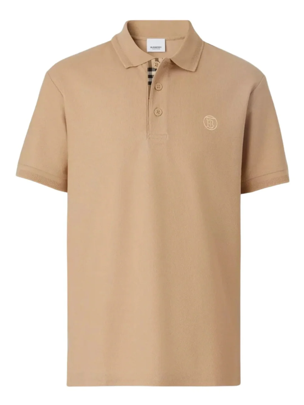 Burberry Branded Circle Logo Camel Beige Polo Shirt – TheDesignerBox