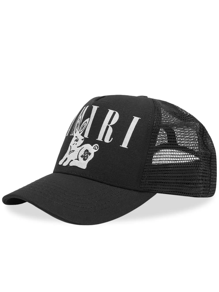AMIRI „Bandana Rabbit“-Trucker-Cap in Schwarz – TheDesignerBox