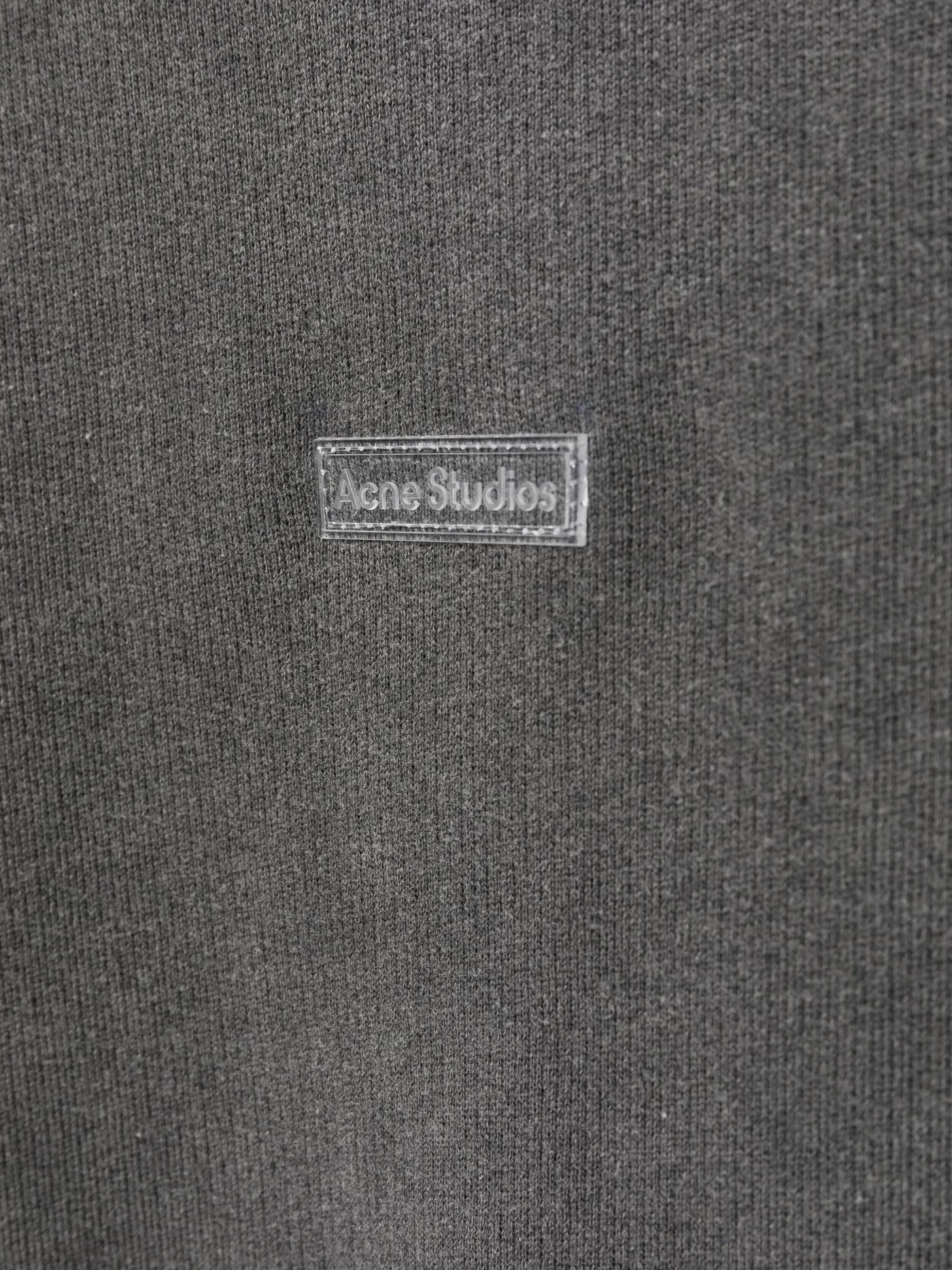 Acne Studios Logo Patch Hoodie in Faded Black – TheDesignerBox