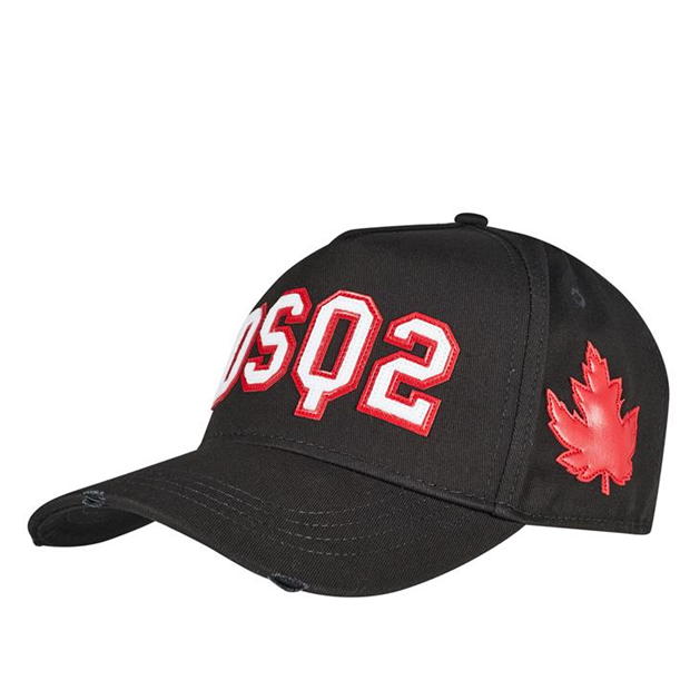 Dsquared2 DSQ2 Maple Leaf Cap Sn22 in Black – TheDesignerBox